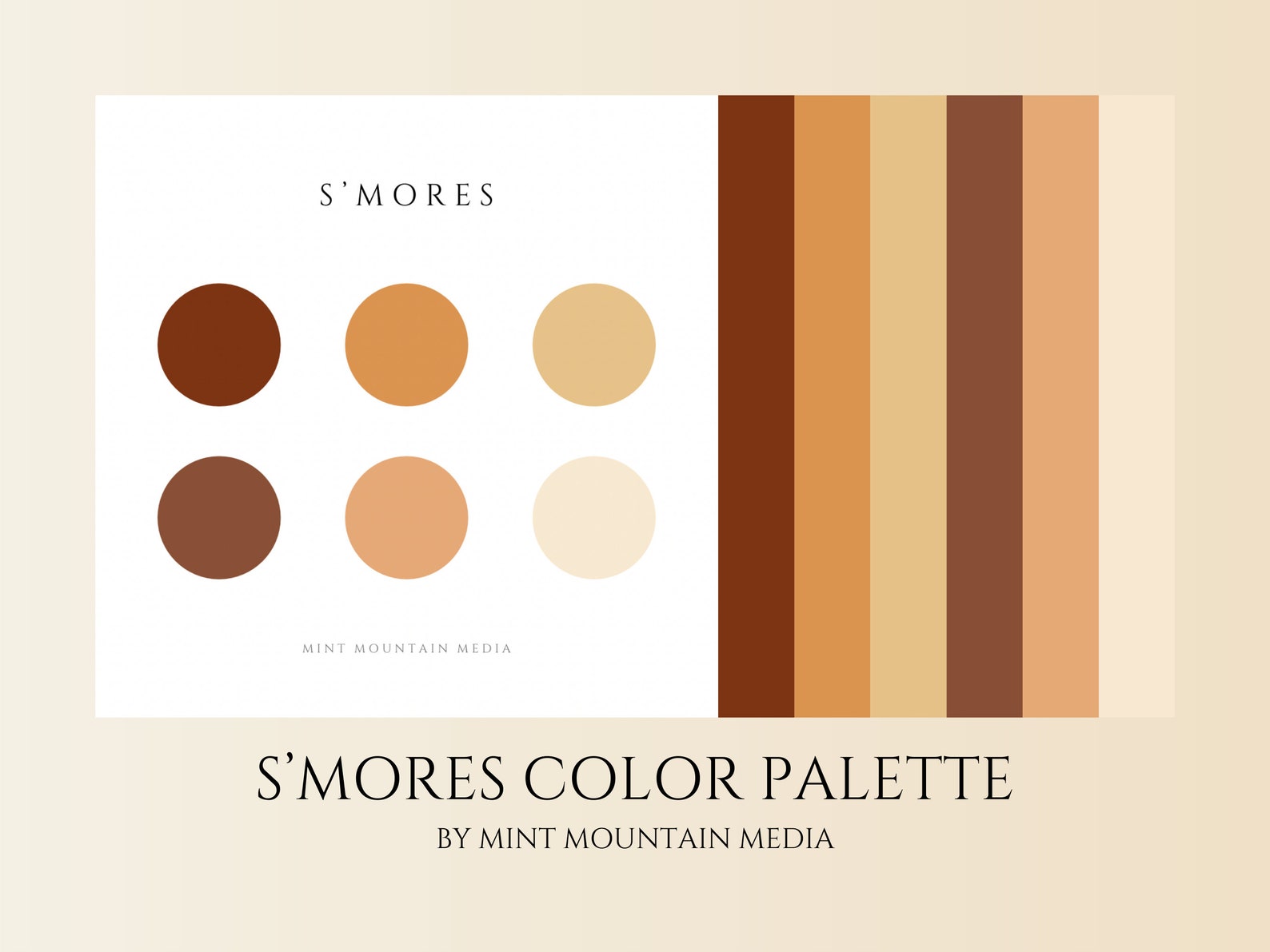 S'mores Color Palette | Brand Palette | Small Business Branding ...