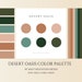 Desert Oasis Color Palette Brand Palette Small Business Branding ...
