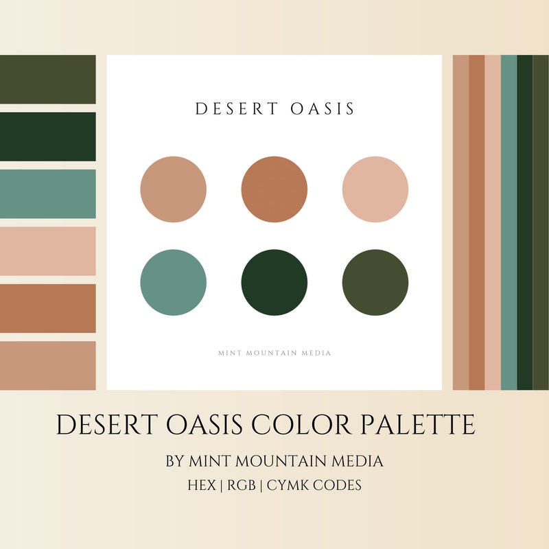 Desert Color Palette - Etsy