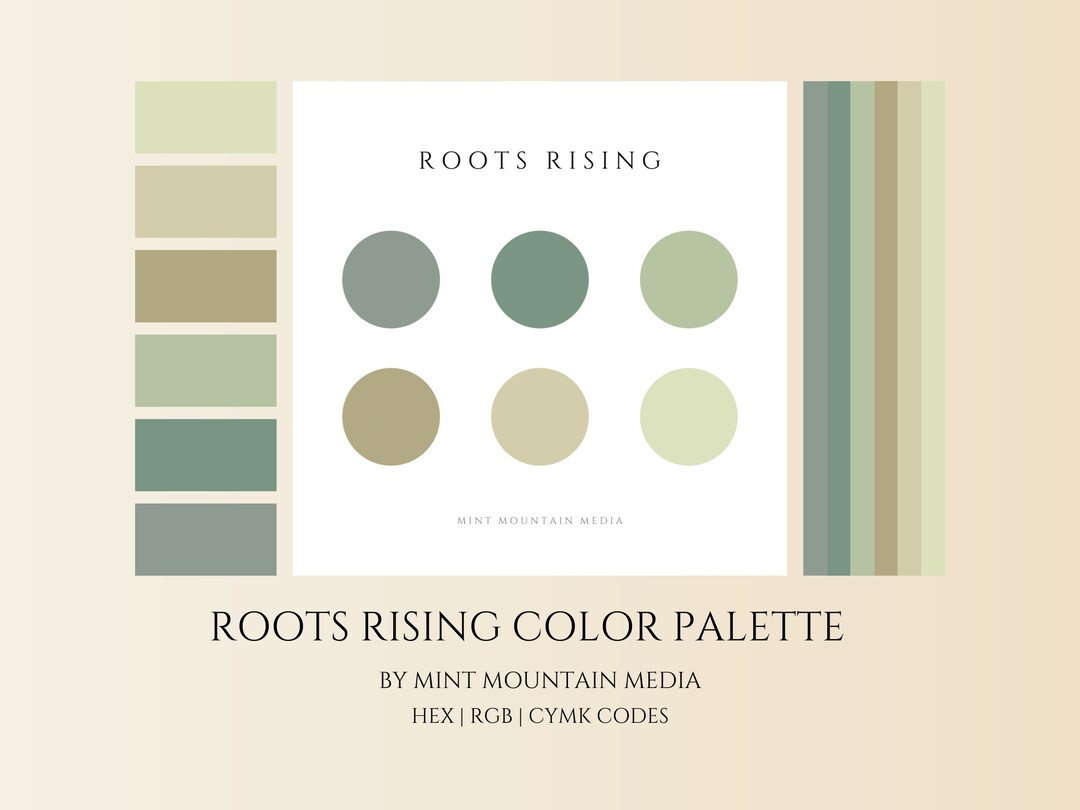Roots Rising Color Palette | Brand Palette | Small Business Branding ...