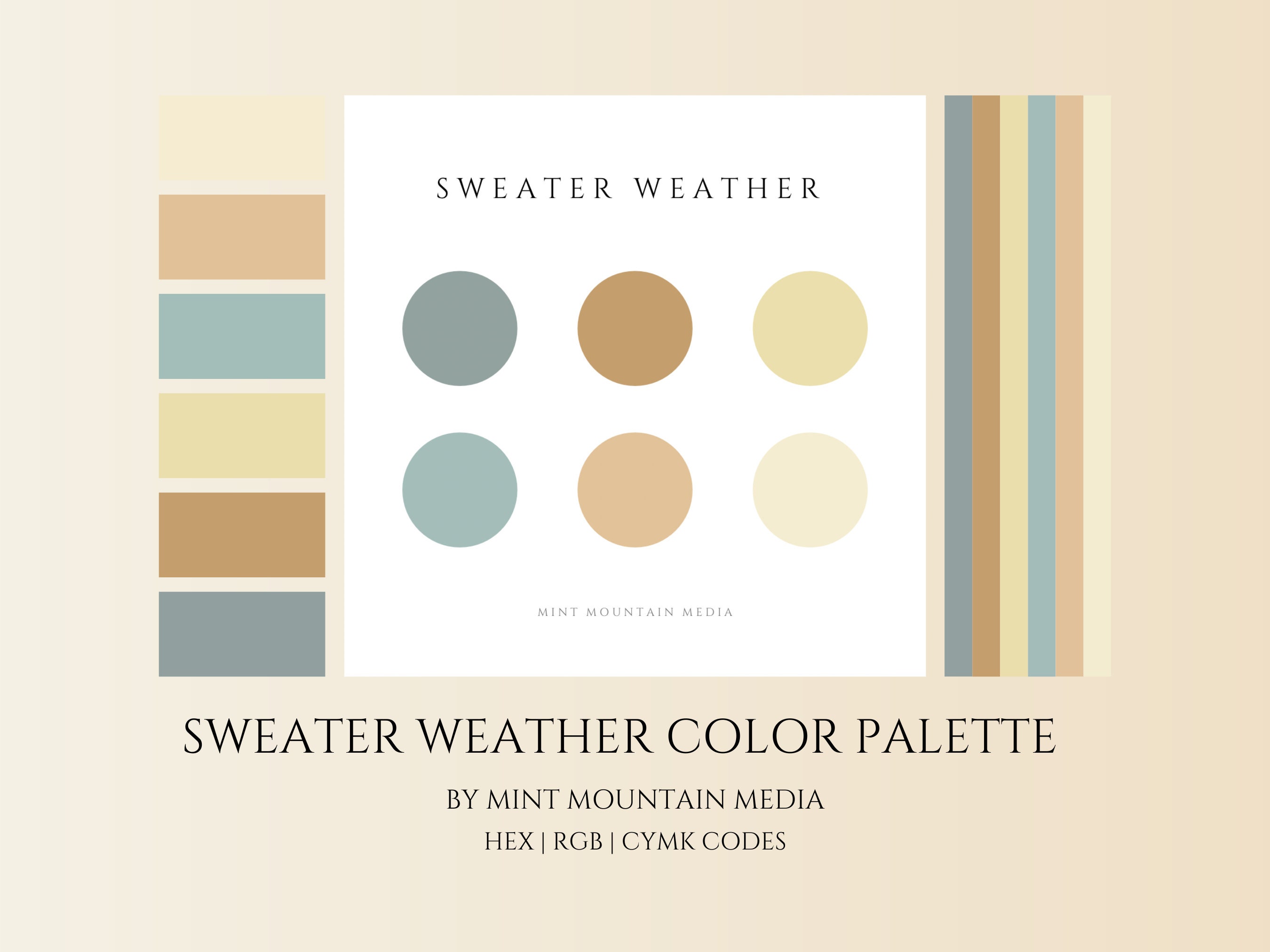 Sweater Weather Color Palette Brand Palette Small Business Branding ...