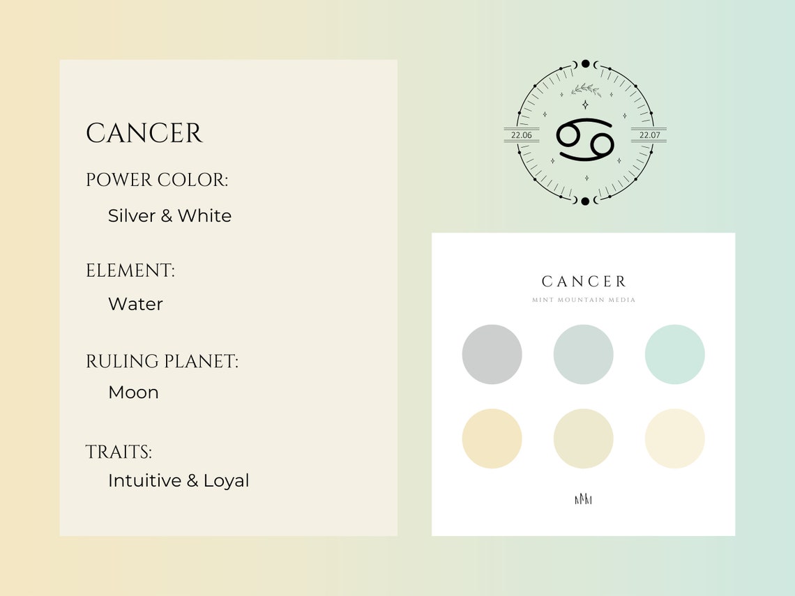 Cancer Color Palette | Brand Palette | Small Business Branding ...