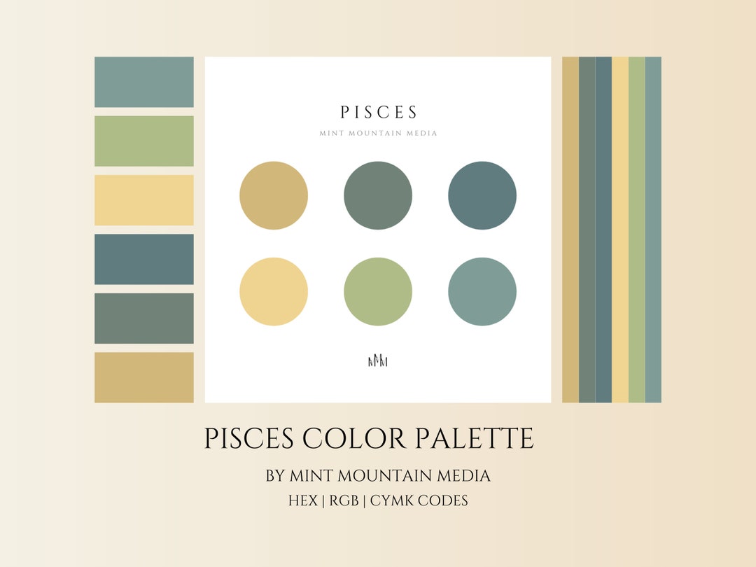Pisces Color Palette | Brand Palette | Small Business Branding ...