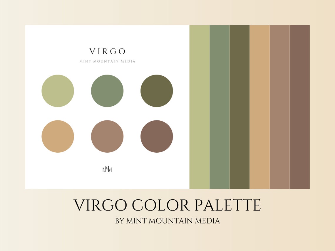 Virgo Color Palette | Brand Palette | Small Business Branding | Wedding ...