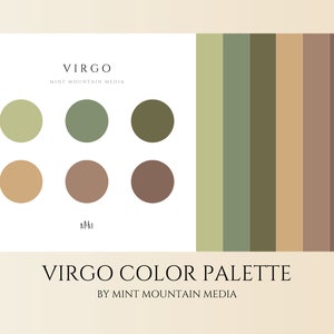 Virgo Color Palette | Brand Palette | Small Business Branding | Wedding ...