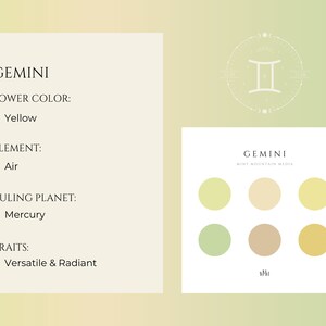 Gemini Color Palette Brand Palette Small Business Branding Wedding ...