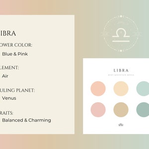 Libra Color Palette | Brand Palette | Small Business Branding | Wedding ...