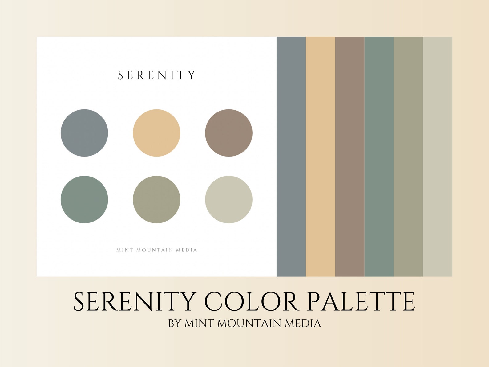 Serenity Color Palette | Brand Palette | Small Business Branding ...