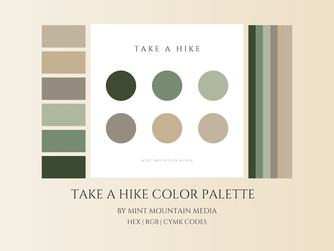 Take a Hike Color Palette | Brand Palette | Small Business Branding ...
