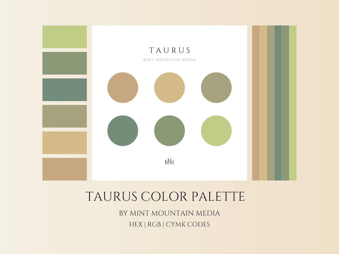 Taurus Color Palette | Brand Palette | Small Business Branding ...