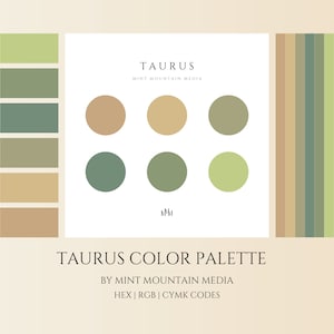 Taurus Color Palette | Brand Palette | Small Business Branding ...