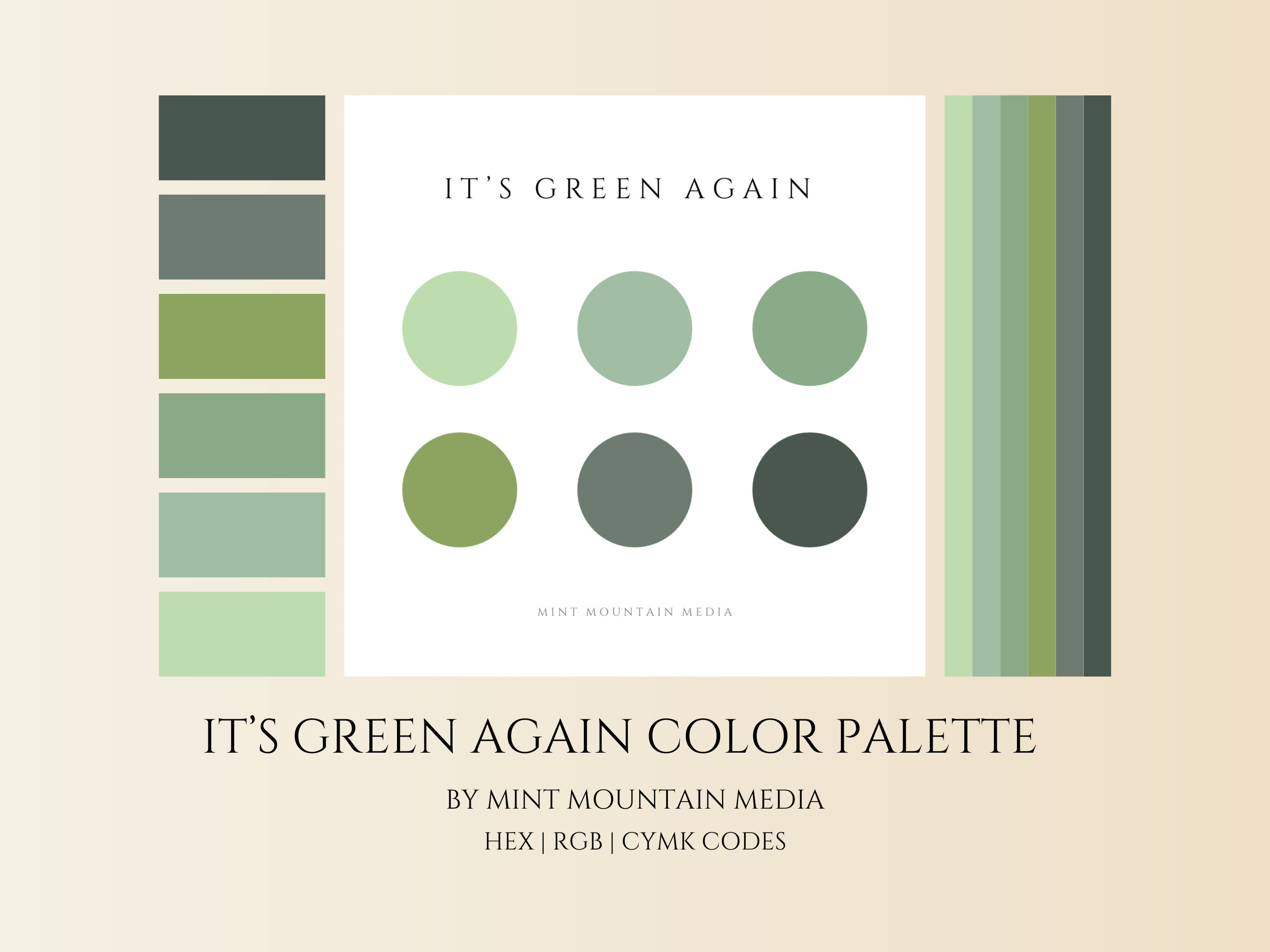 It's Green Again Color Palette | Brand Palette | Small Business ...