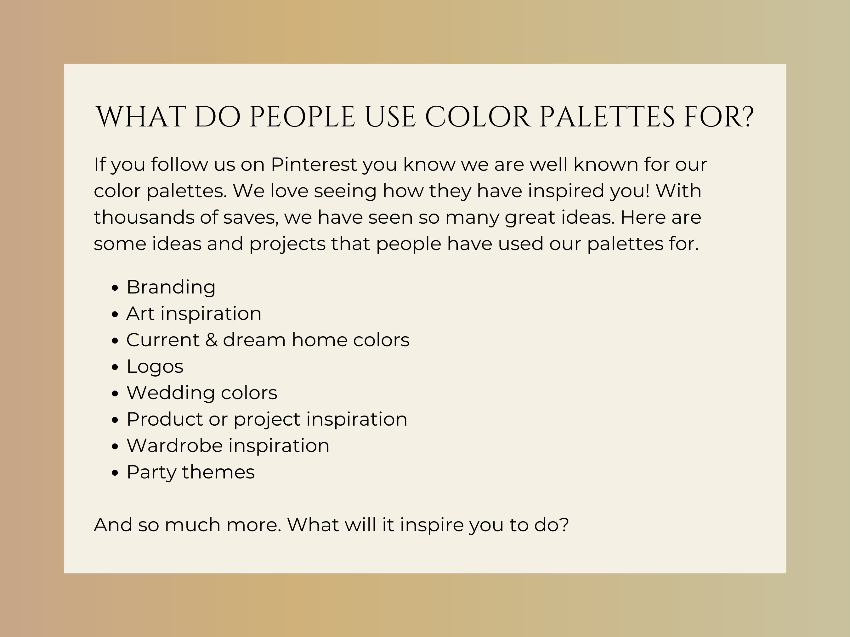 Capricorn Color Palette Brand Palette Small Business Branding Wedding ...