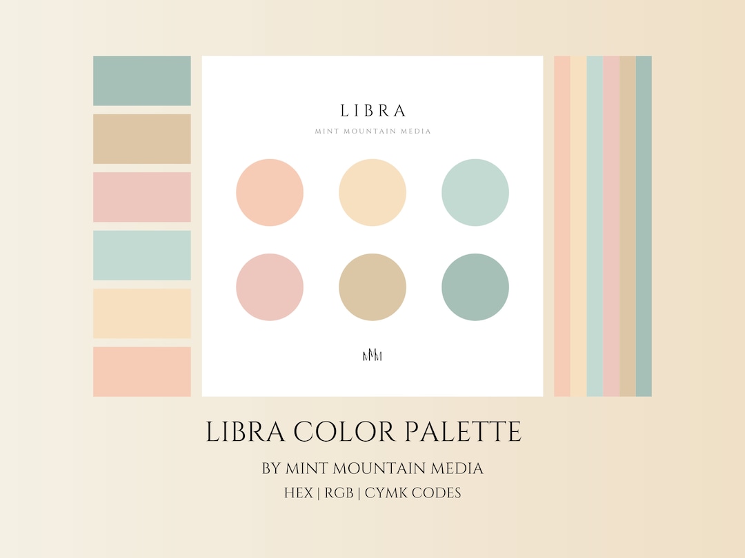 Libra Color Palette | Brand Palette | Small Business Branding | Wedding ...