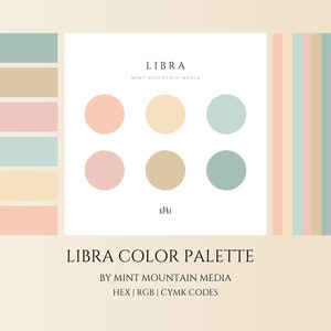 Libra Color Palette | Brand Palette | Small Business Branding | Wedding ...