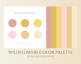 Wildflowers Color Palette - Etsy