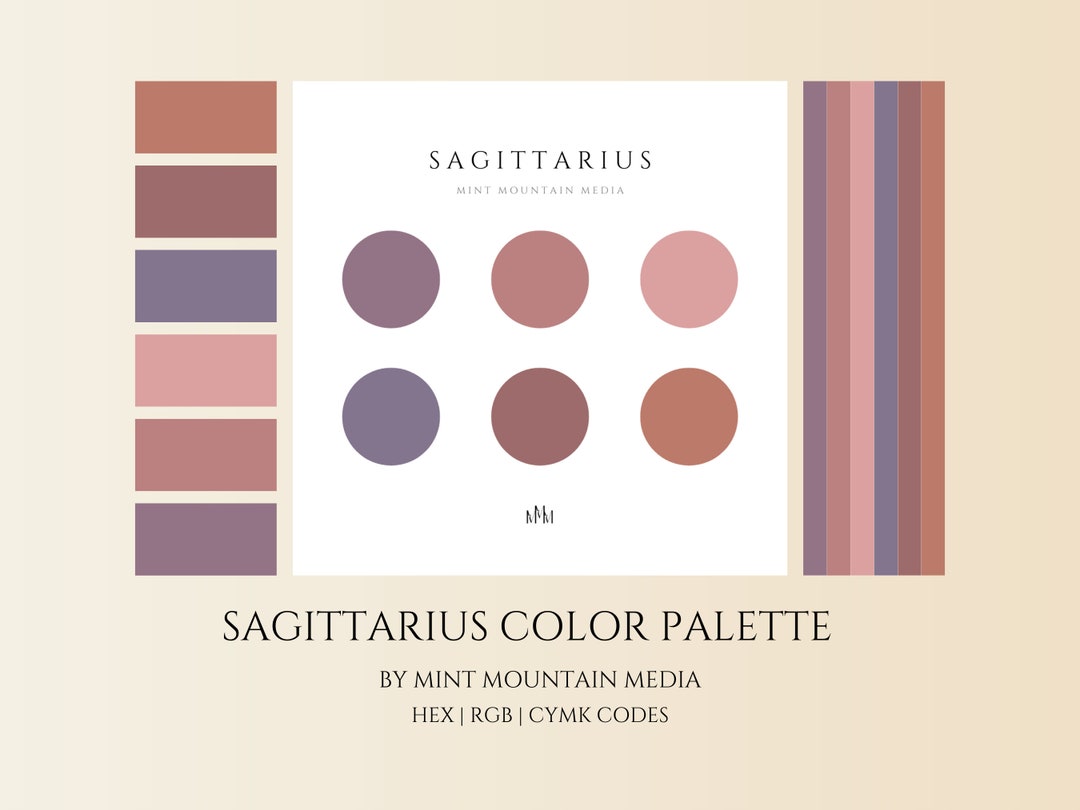 Sagittarius Color Palette | Brand Palette | Small Business Branding ...