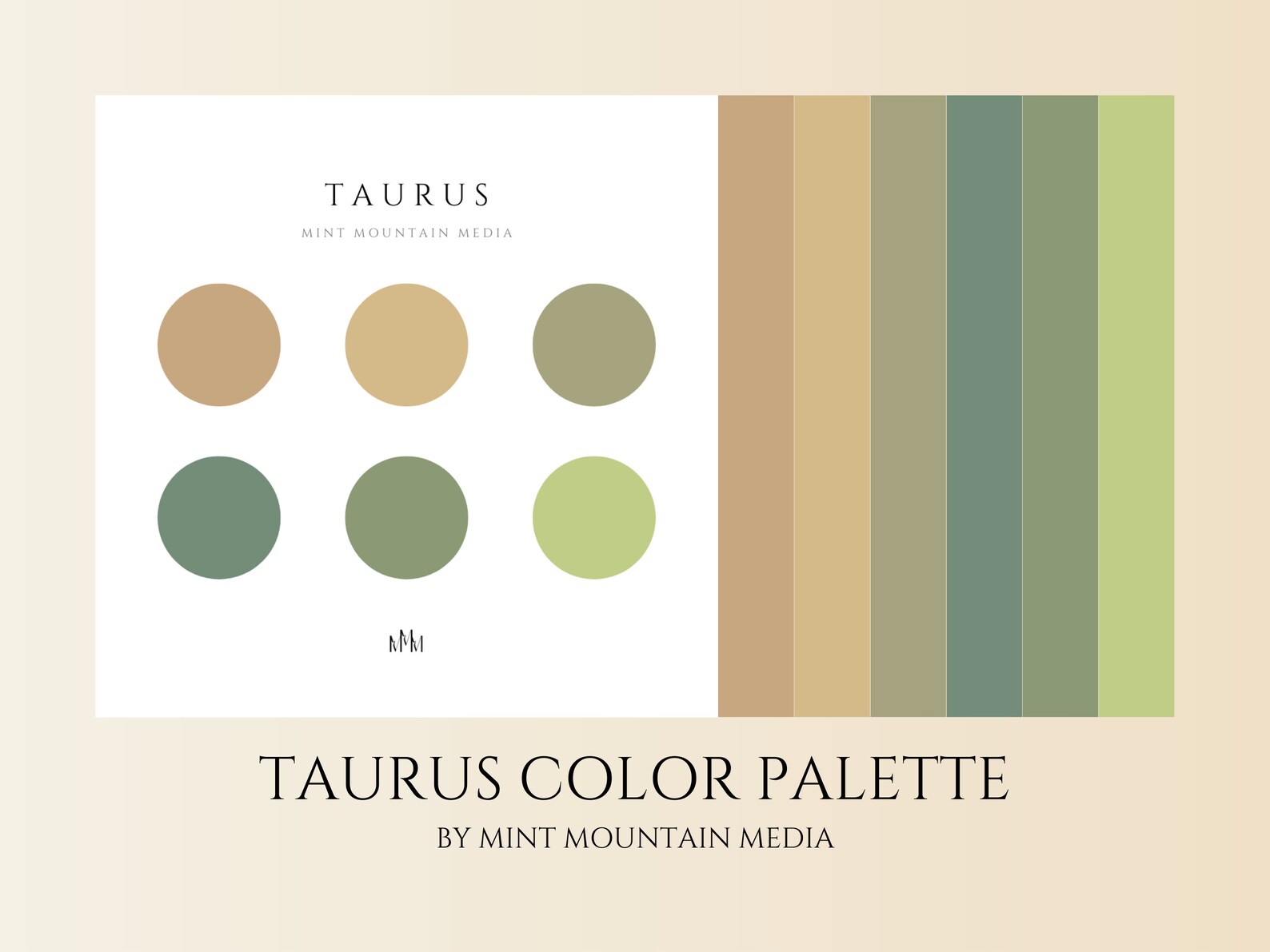 Taurus Color Palette Brand Palette Small Business Branding Wedding ...