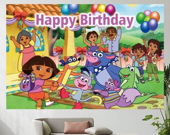 Dora the Explorer Banner - Etsy