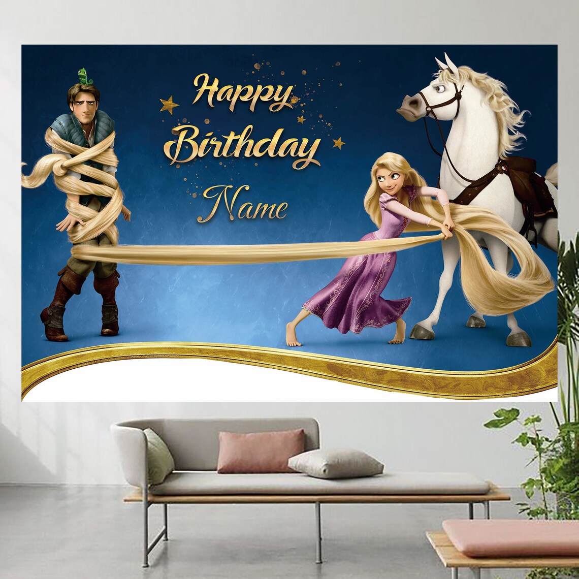 Custom Princess Rapunzel Baby Shower Backdrop Tangled Backdrop - Etsy