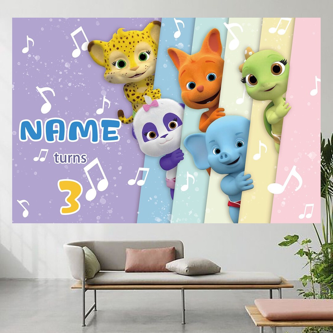 Custom Word Party Happy Birthday Party Backdrop Baby Shower - Etsy