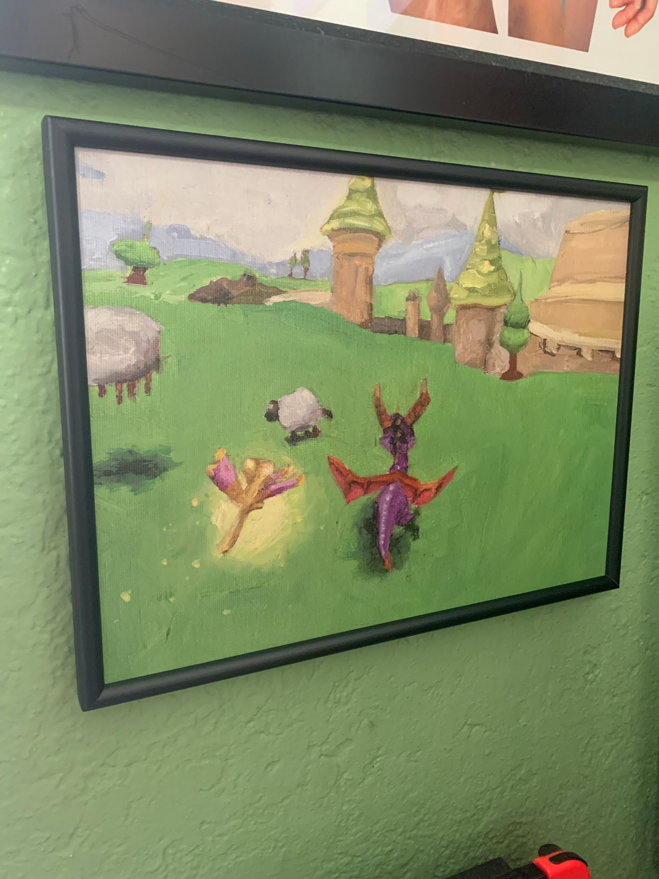 Spyro Oil Painting Print - Etsy