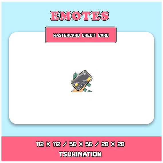 ANIMATED wastercard Credit Card Emote Emote for - Etsy Australia