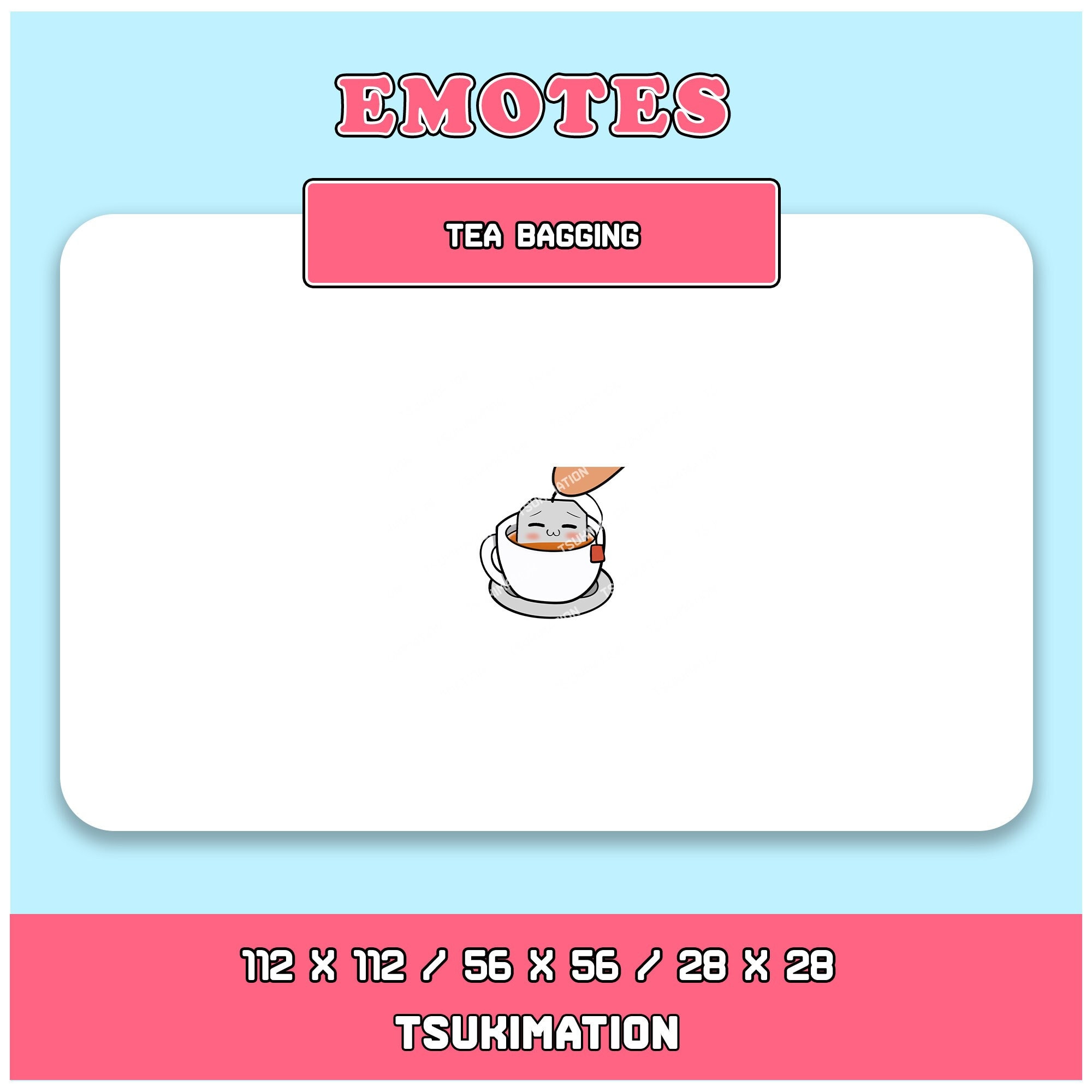 ANIMATED tea Bagging Emote Emote for Twitch Streamers/ Discord, Youtube ...