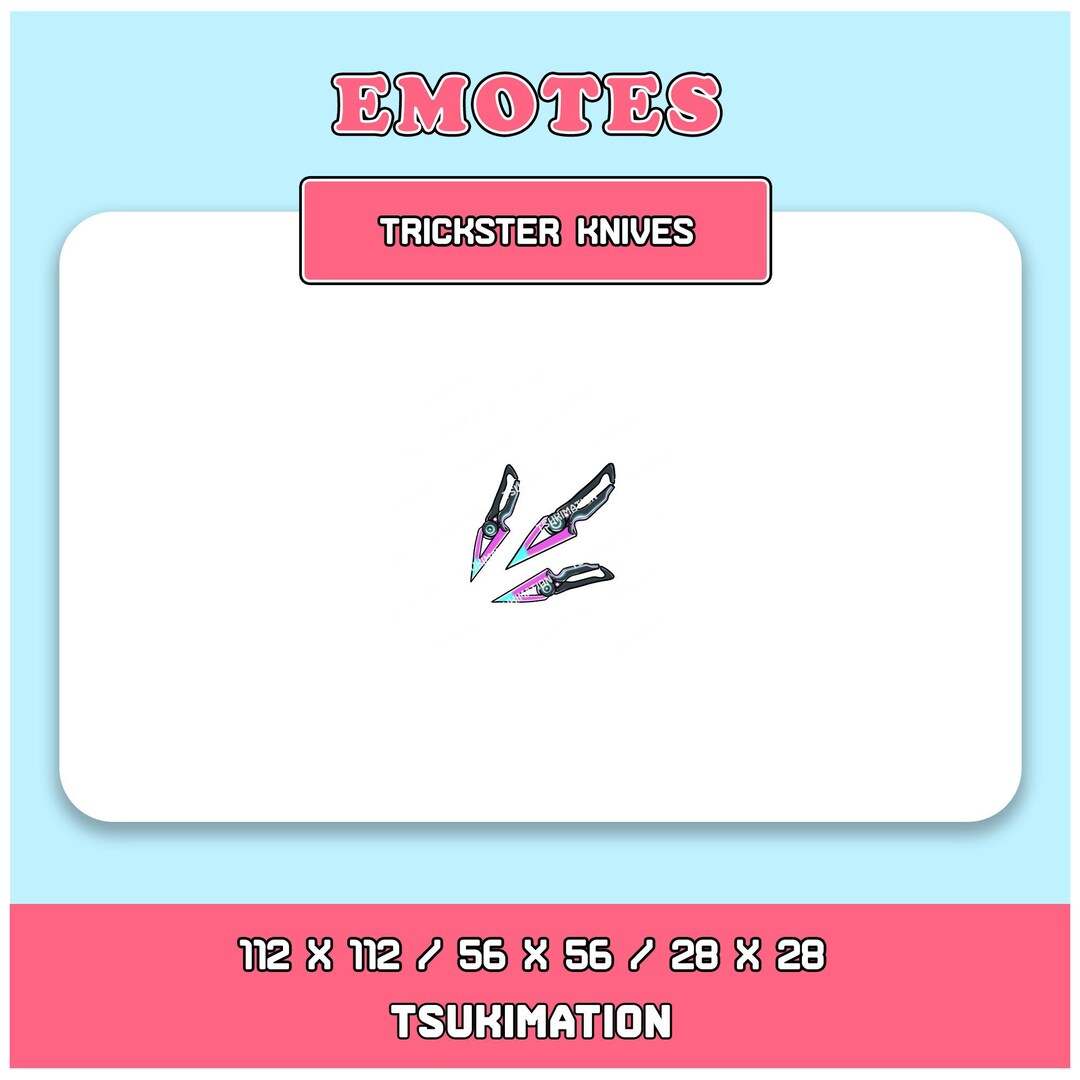 ANIMATED dbd Trickster Knives Emote Emote for Twitch Streamers/ Discord ...