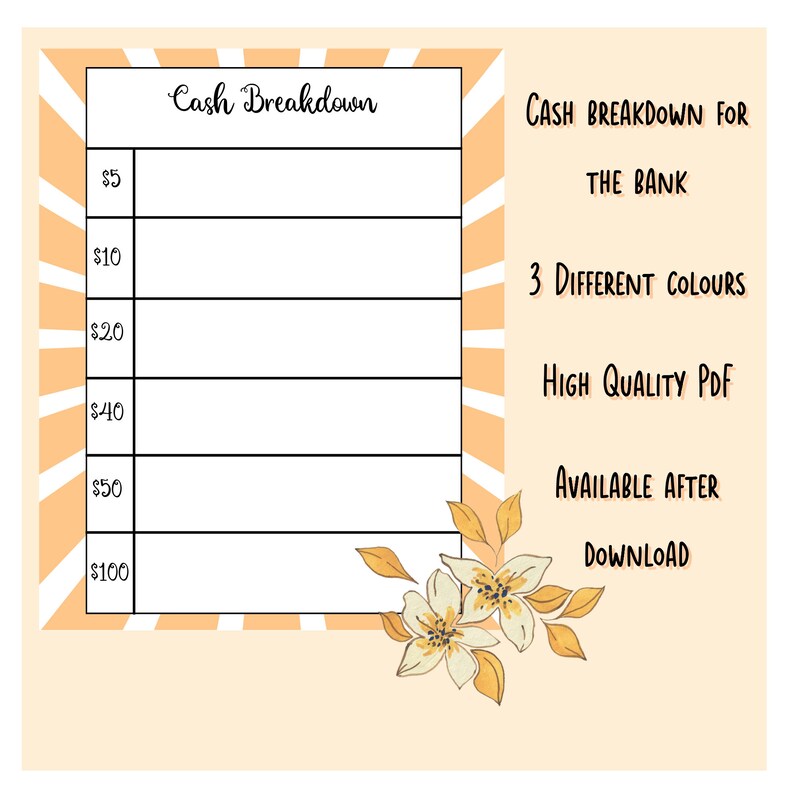 Budget Sheet Breakdown Printable A4 Printable Budget Sheet Tracker ...