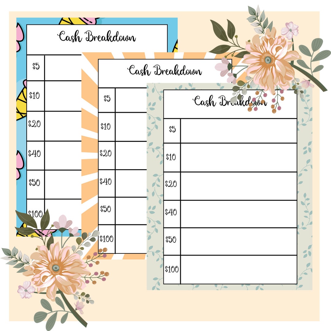 Budget Sheet Breakdown Printable A4 Printable Budget Sheet Tracker ...