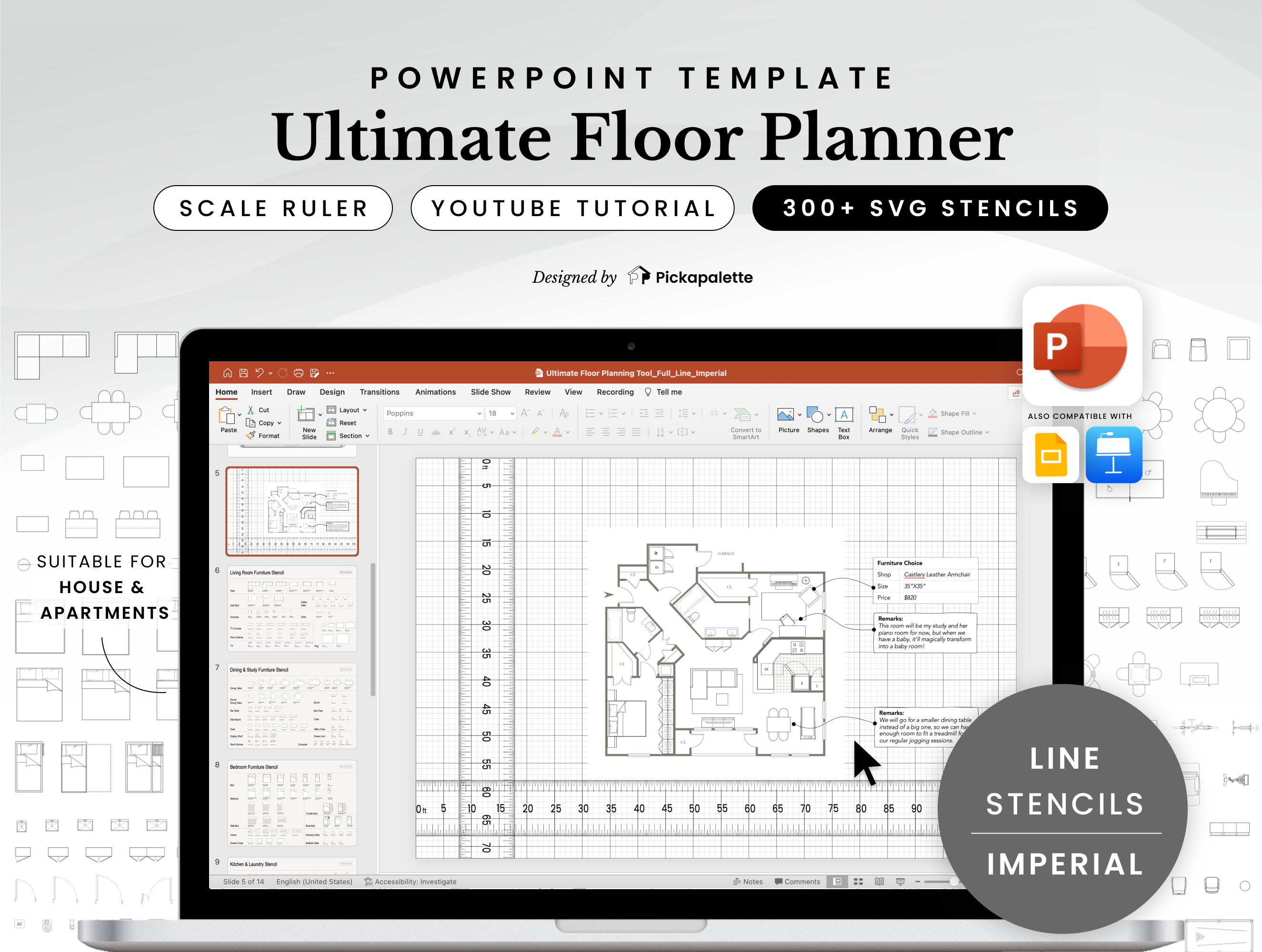 Ultimate Floor Planner | Imperial | Line | Design House Apartment Floor ...