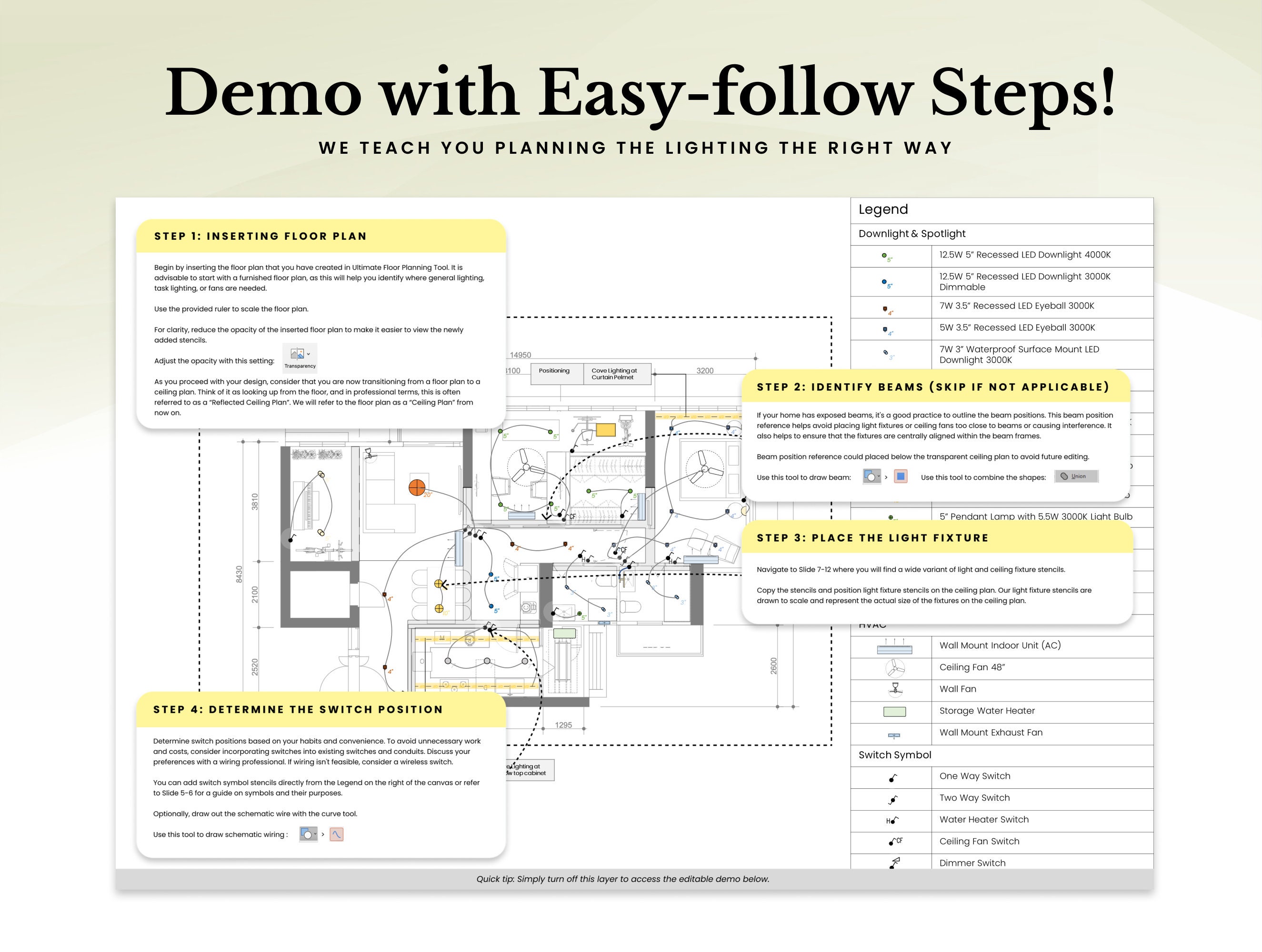 Lighting & Ceiling Planner | Design Professional Lighting Plan Layout ...