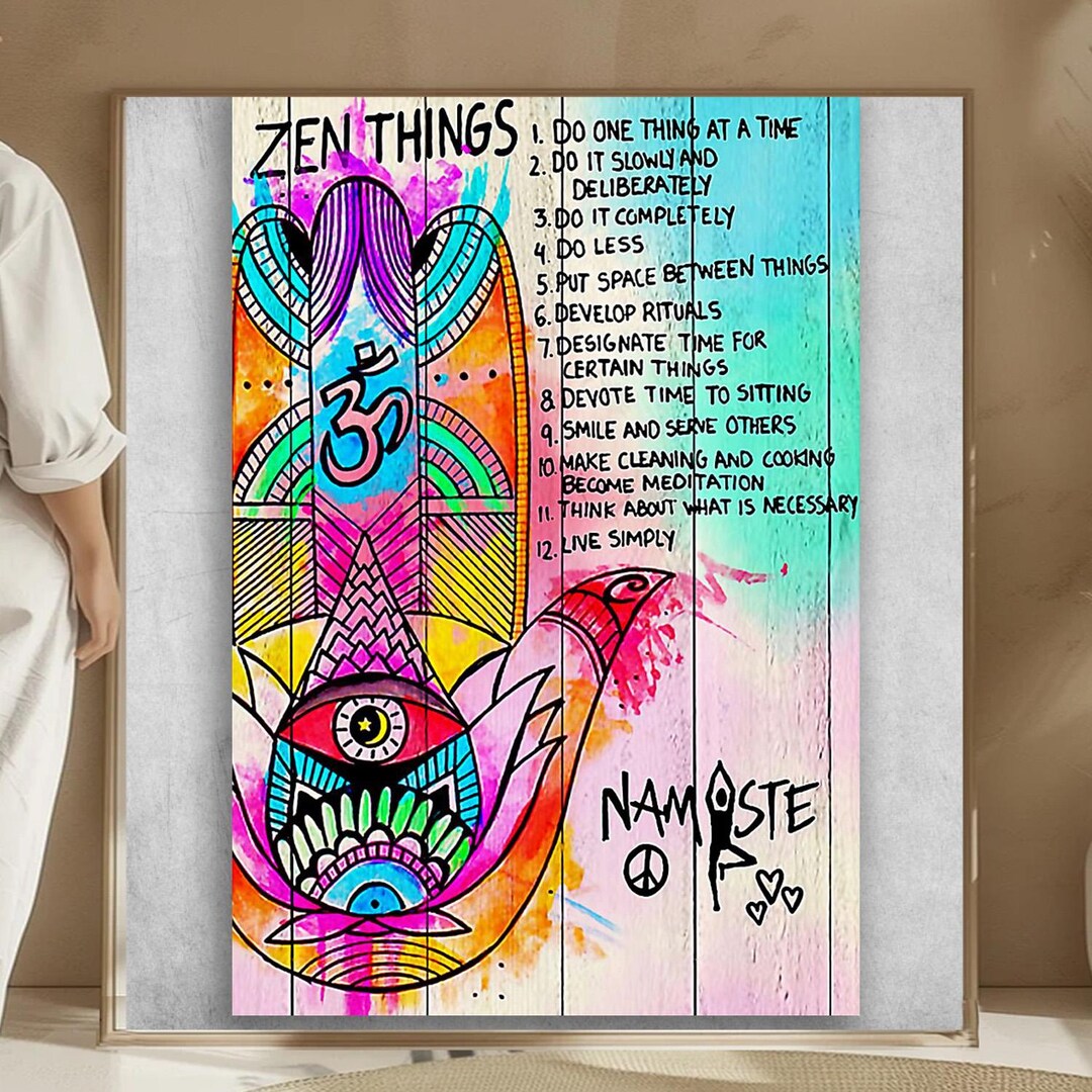 Zen Things Do One Thing at a Time Do It Slowly and Deliberately - Etsy