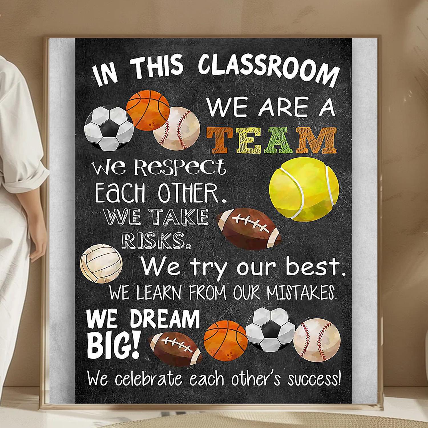 Sport Class in This Classroom We Are a Team We Respect Eᴀch Other We ...