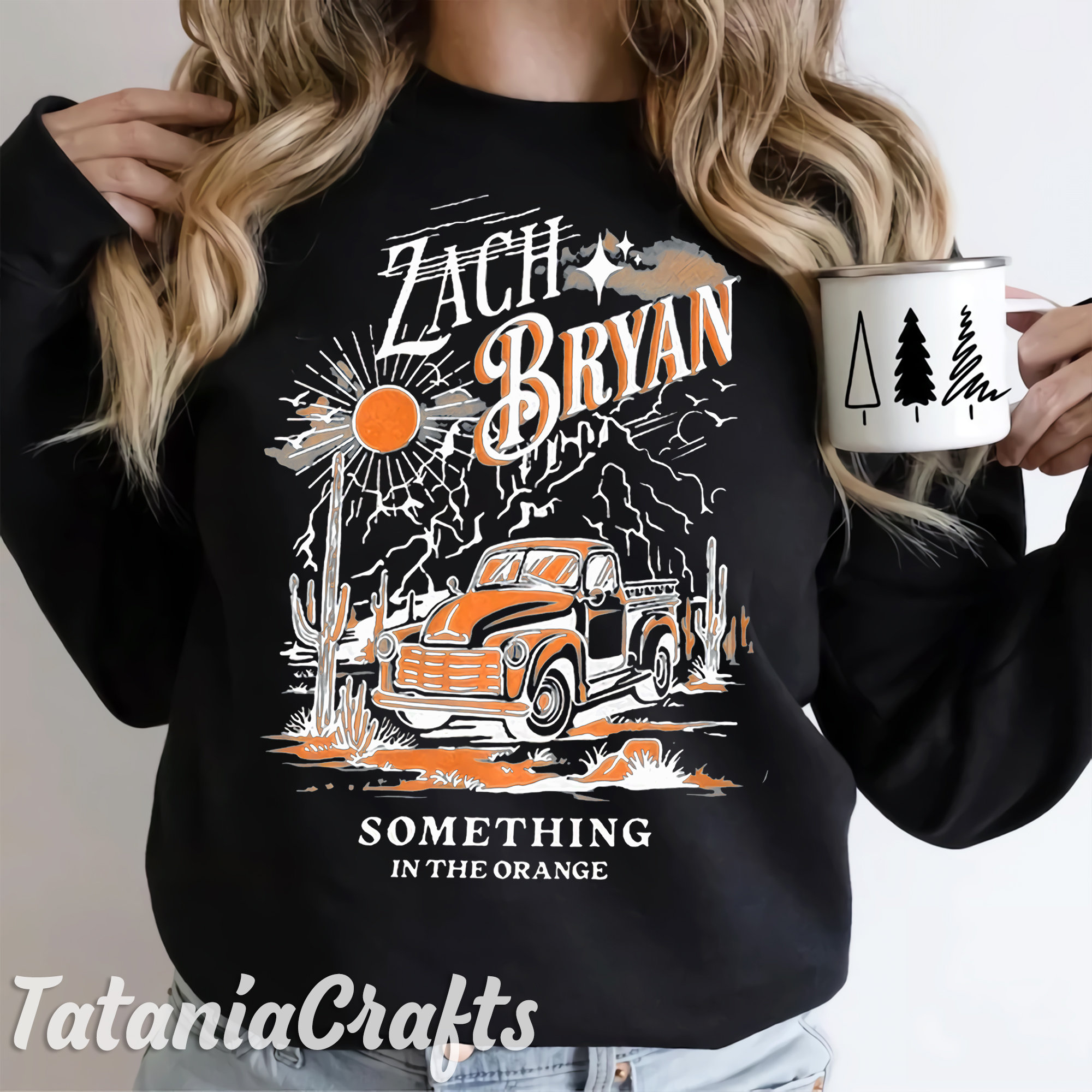 Zach Bryan Something In The Orange Sweatshirt , Zach Bryan Designed ...