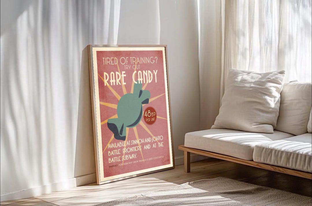 Vintage Rare Candy Poster Retro Sweets Advertisement Wall Art - Etsy