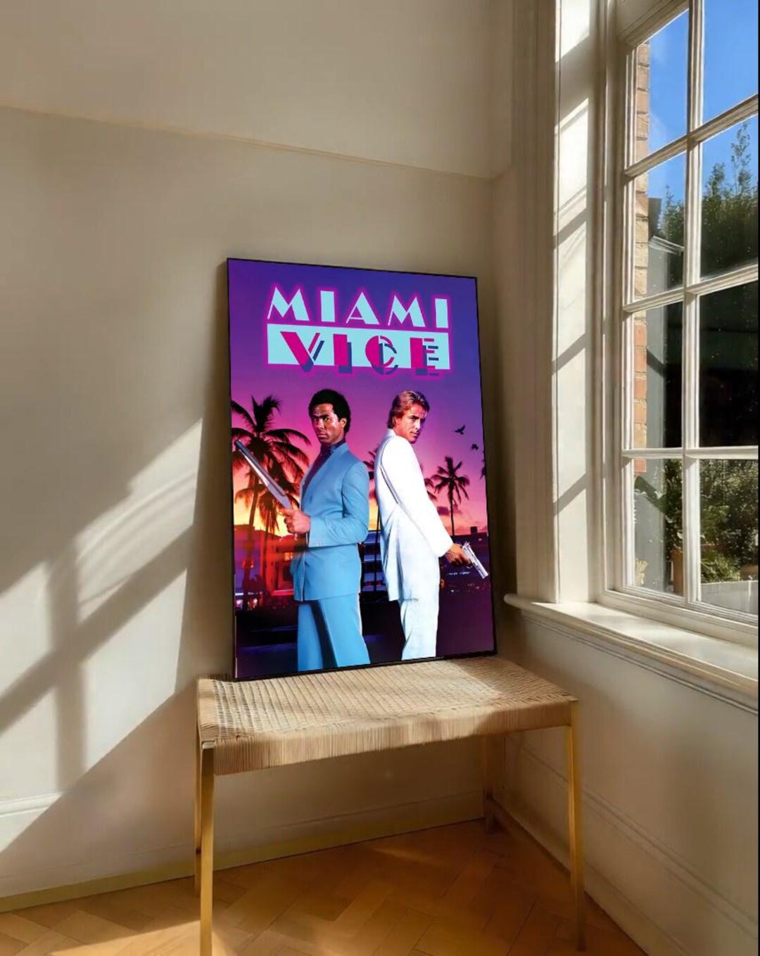 Vintage Miami Vice Poster Retro 1984 Tv Series Artwork Print Iconic ...