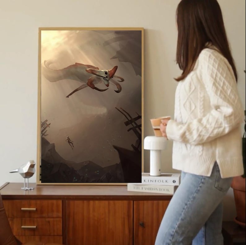 Subnautica Reaper Leviathan Poster - Etsy
