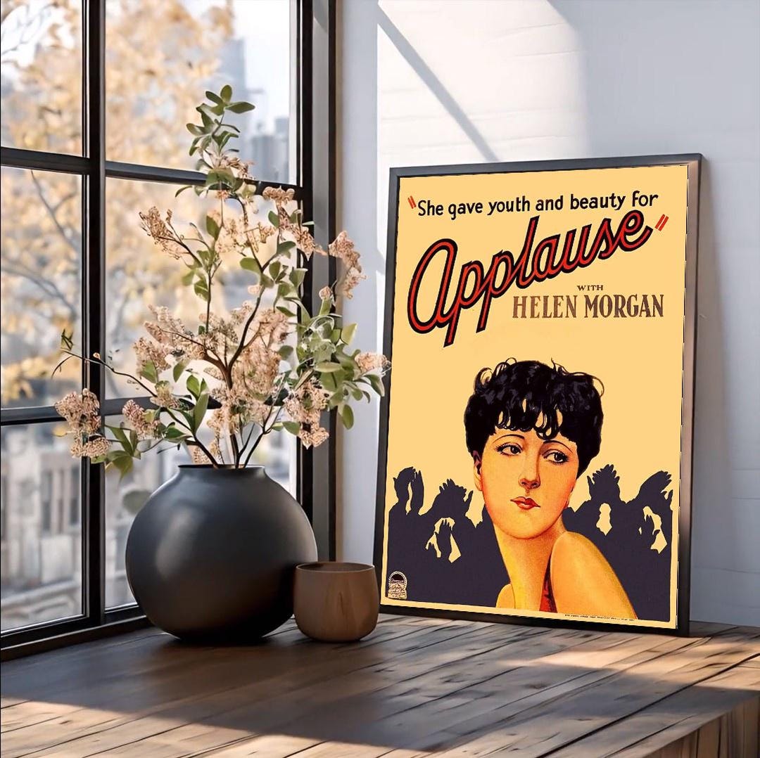 Applause 1929 Vintage Movie Poster 1920s Silent Era Hollywood Film Art Print Wall Decor - Etsy