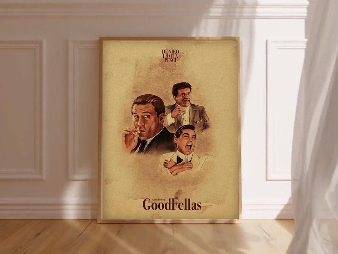 Retro Mafia Movie Wall Decor Inspired by Goodfellas Robert De Niro ...