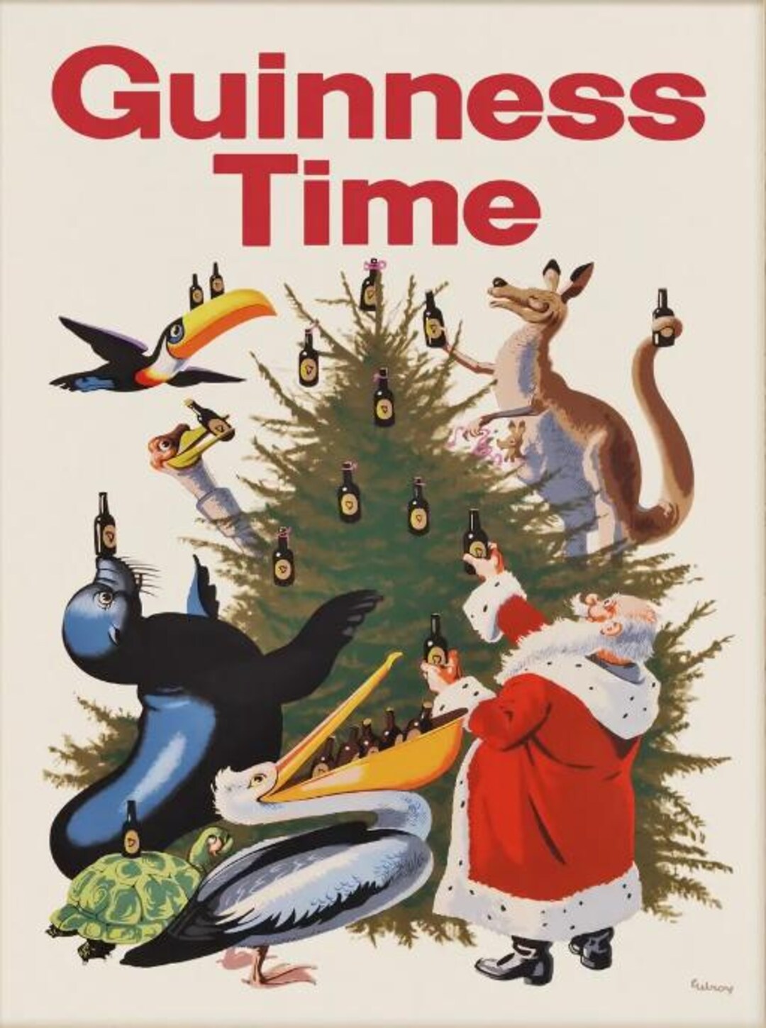 Vuntage Guinness Christmas Poster Print Unframed Print Poster - Etsy
