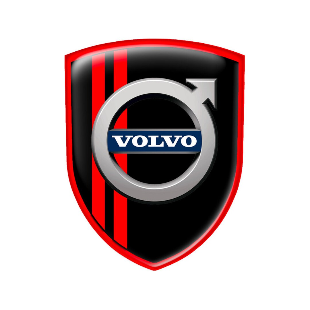 Volvo Shield Domed Emblem All Size Silicone Sticker in Car - Etsy