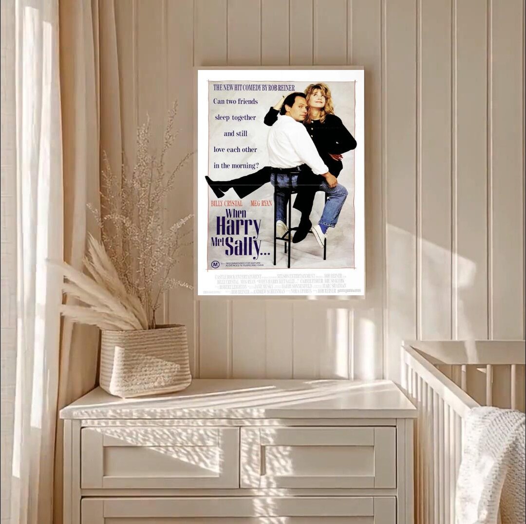 Vintage When Harry Met Sally Poster Retro Romantic Comedy Artwork Print ...