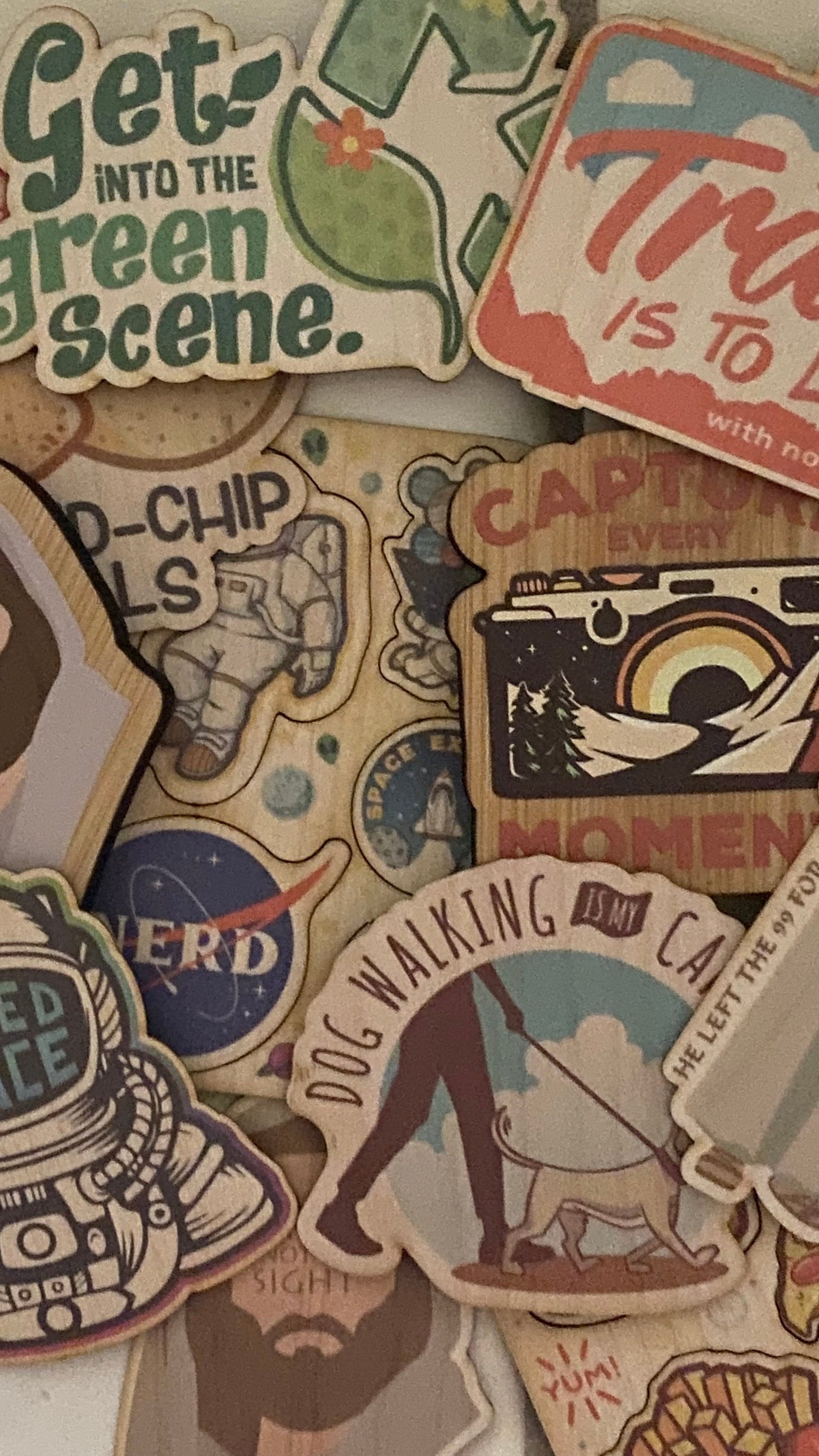 Wood Sticker,made From Sustainable Sources , Real Wood, Weather ...