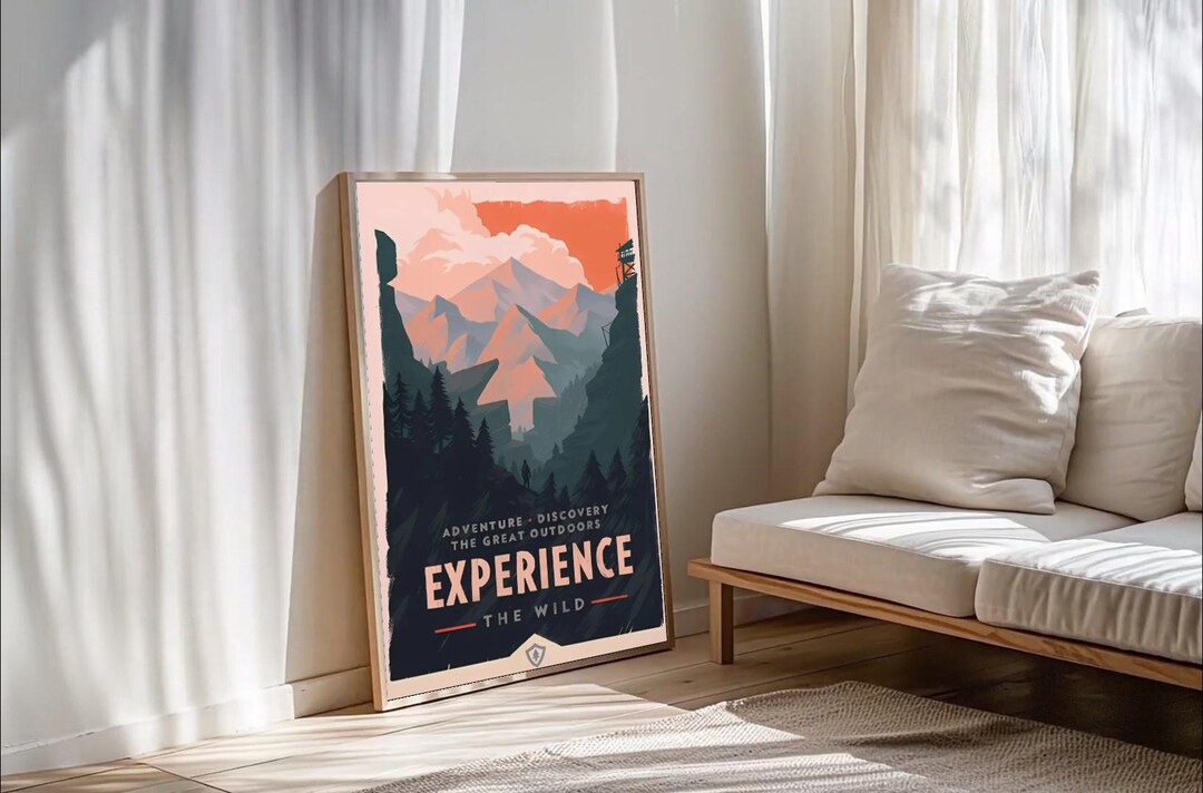 Firewatch Illustration Poster Indie Game Wall Art Print Minimalist ...