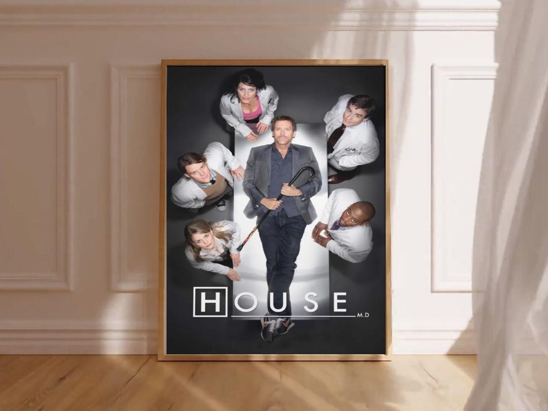 House Md Poster Frameless Wall Art Print Dr Gregory House Tv Show ...