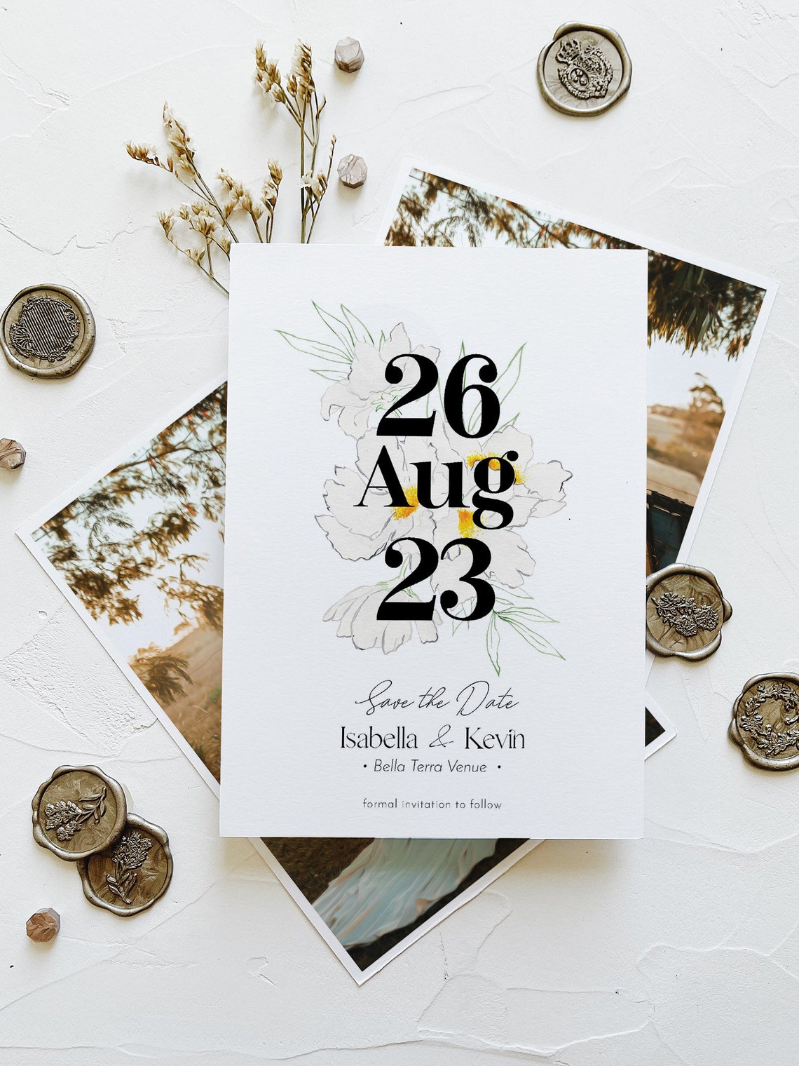 Save the Date Canva Template Canva Save the Date Template - Etsy