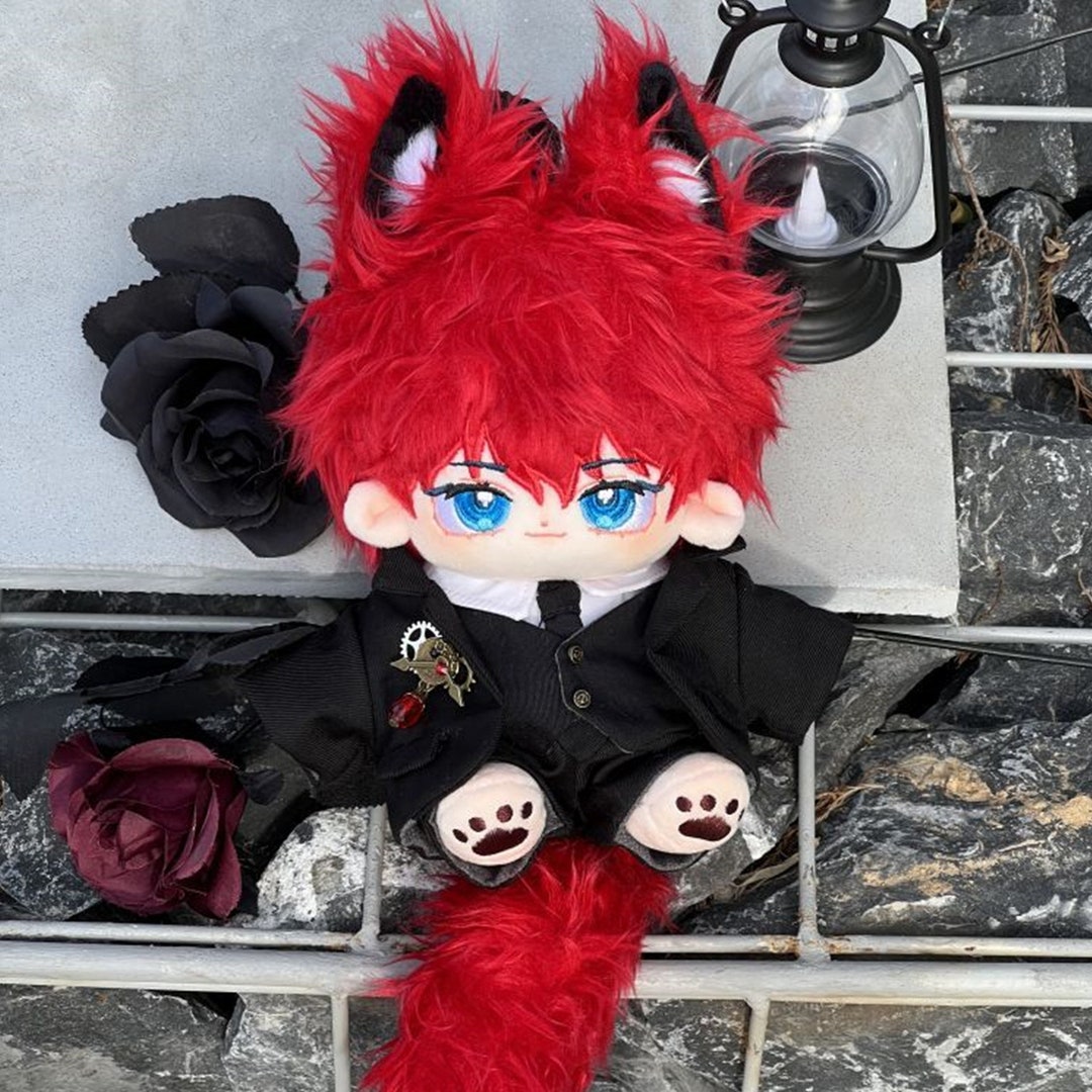 Red Hair 20cm Plush Doll, Cute Plush Doll, Handmade Plush Doll, Gift ...