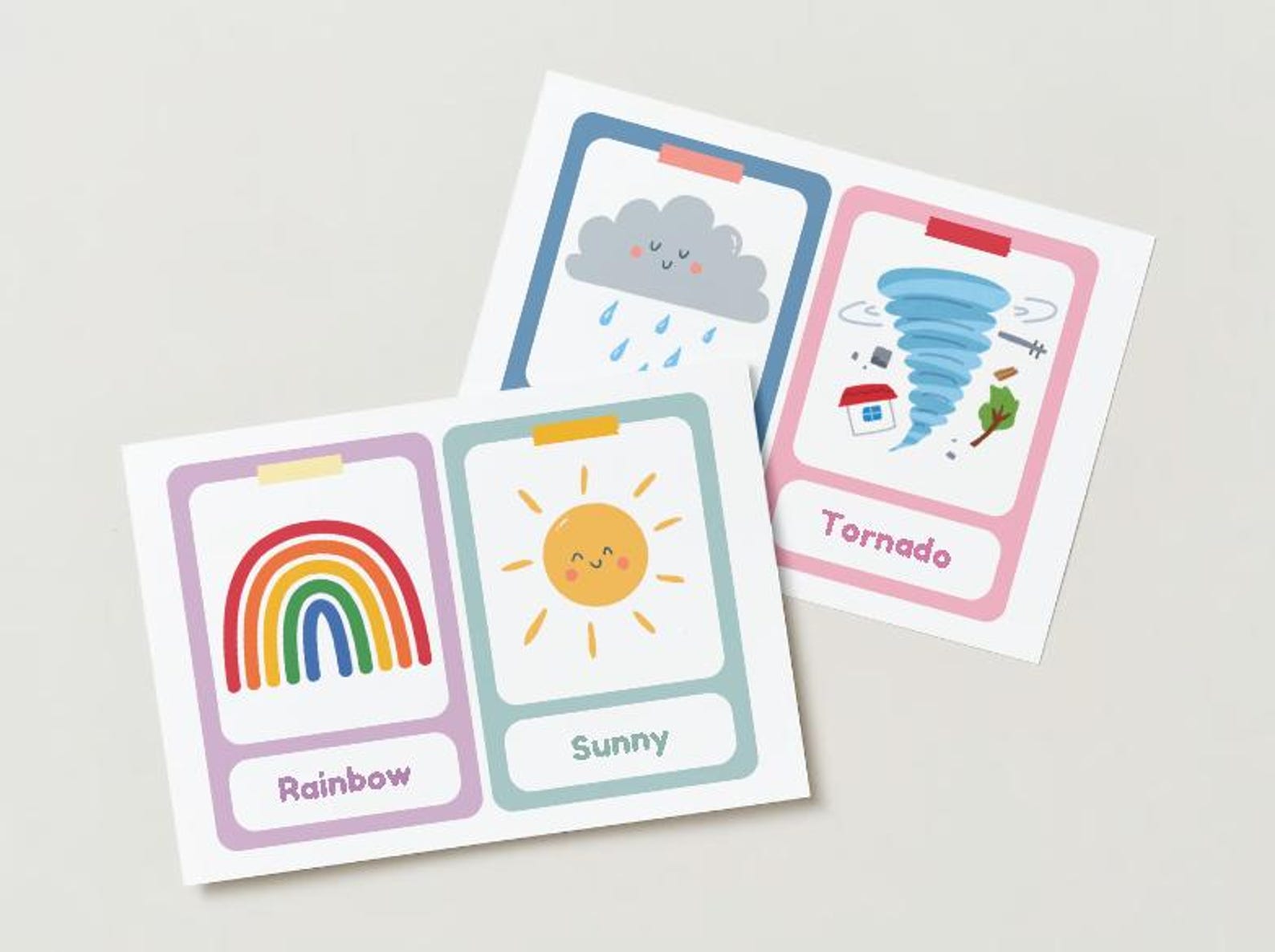 Editable Weather/seasons Flashcards, Posters, Classroom Management ...